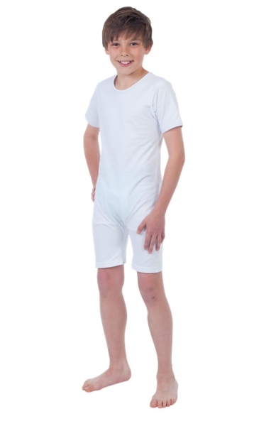 Pflegebody suprima 4700 für Kids, Kurzarm, Bein-RV, Weiß 146/152 ...